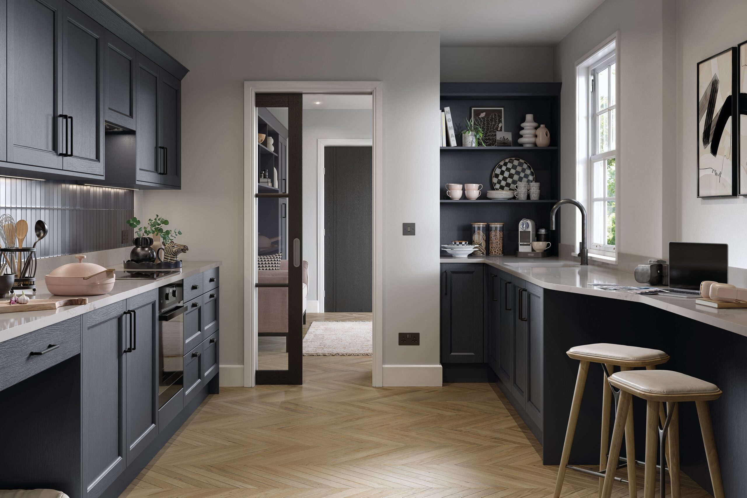 Pembridge Indigo Door - Cedarwood